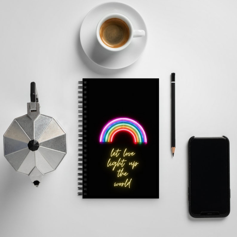 Spiral Notebook- "let Love Light up the World" - Etsy