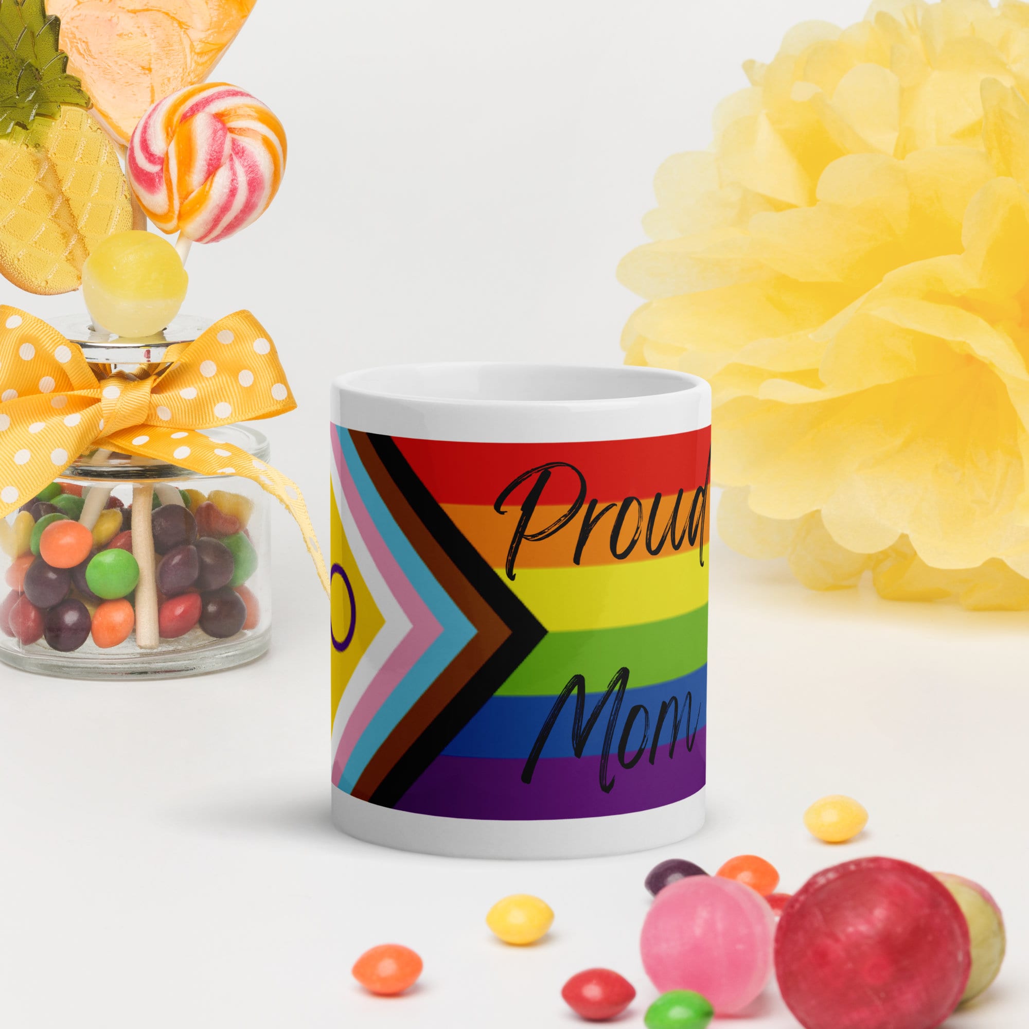 Mug 11oz- "proud Mom" Rainbow Pride Flag - Etsy