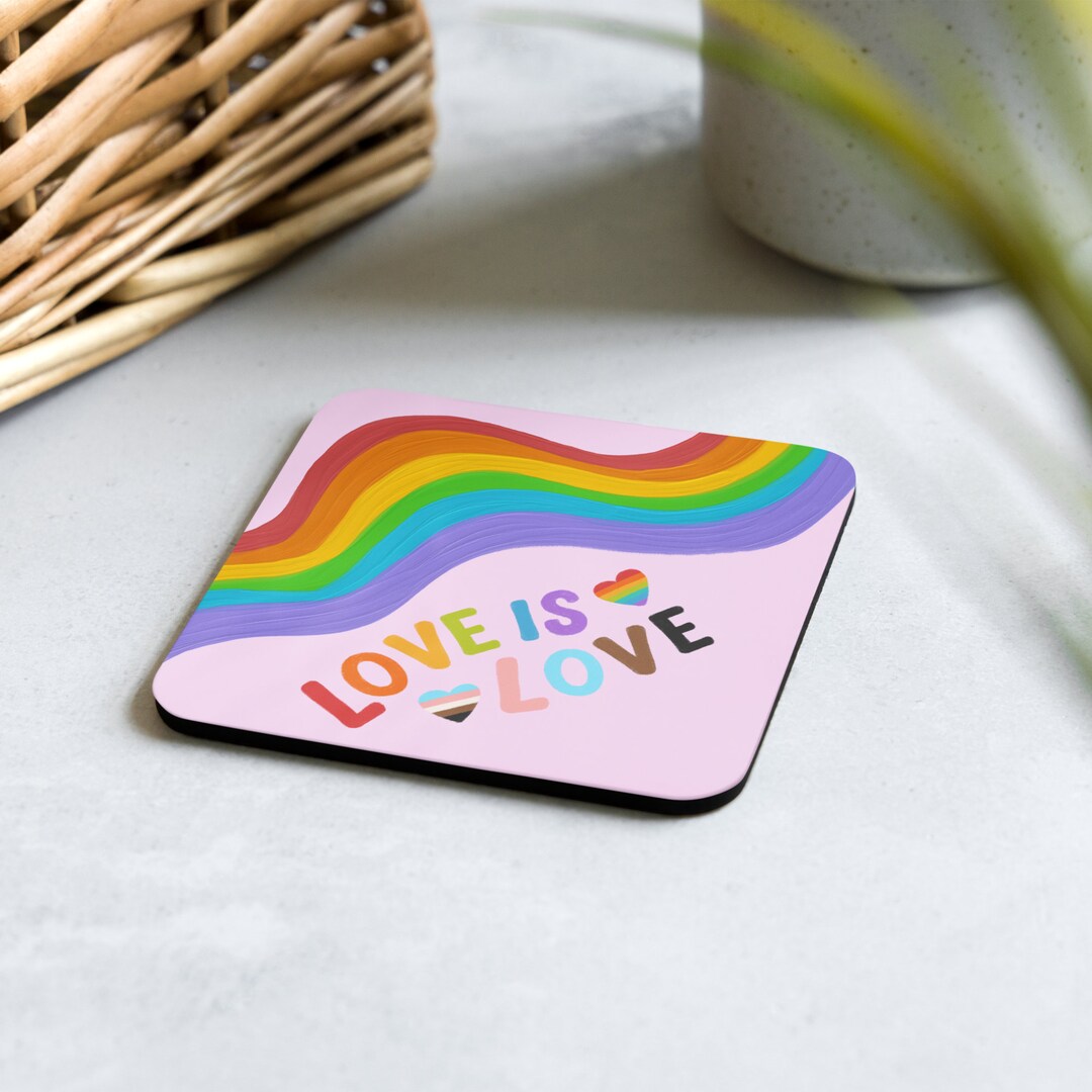 Coaster- Pride "love is Love" - Etsy