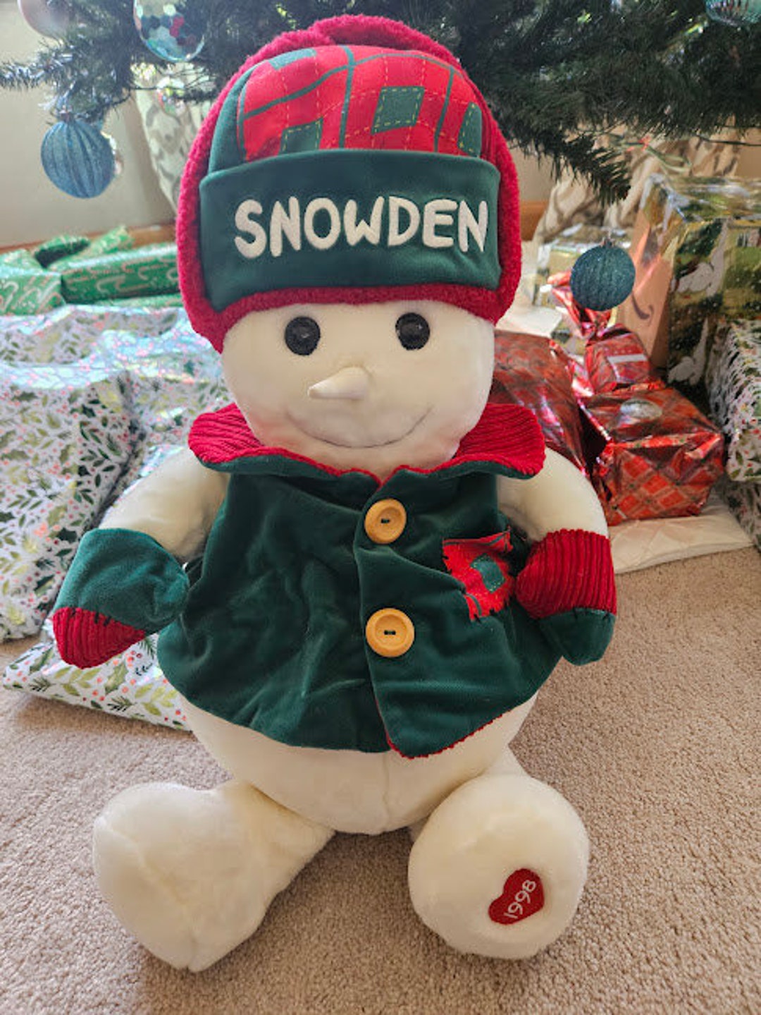 1998 Target Snowden & Friends 22 Christmas Snowman Plush-perfect ...