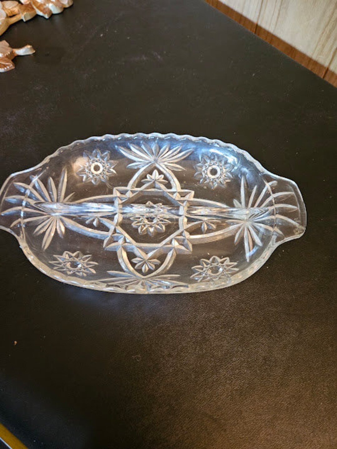 Star of David Glass Divided Relish Tray, Great Anchor Hocking Glass ...