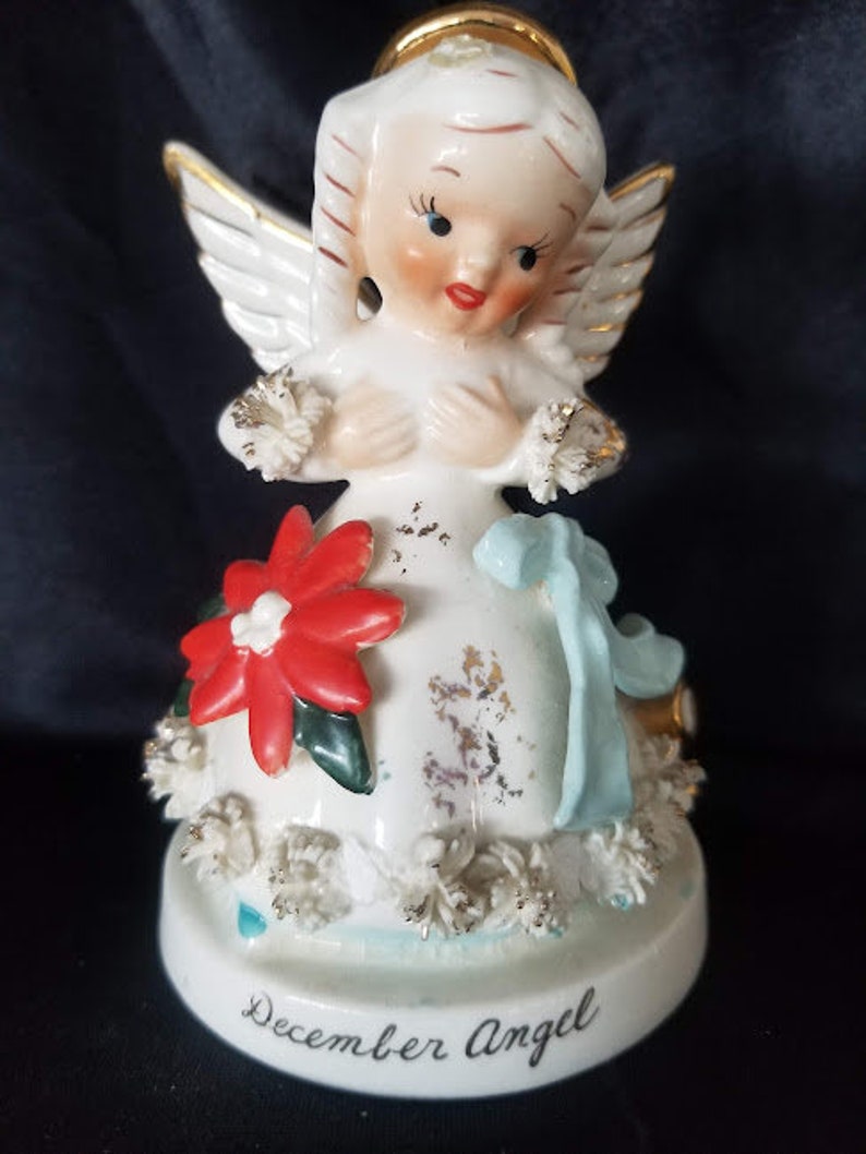 Porcelain and Ceramic Figurine Angels Various Months Vintage Napco - Etsy
