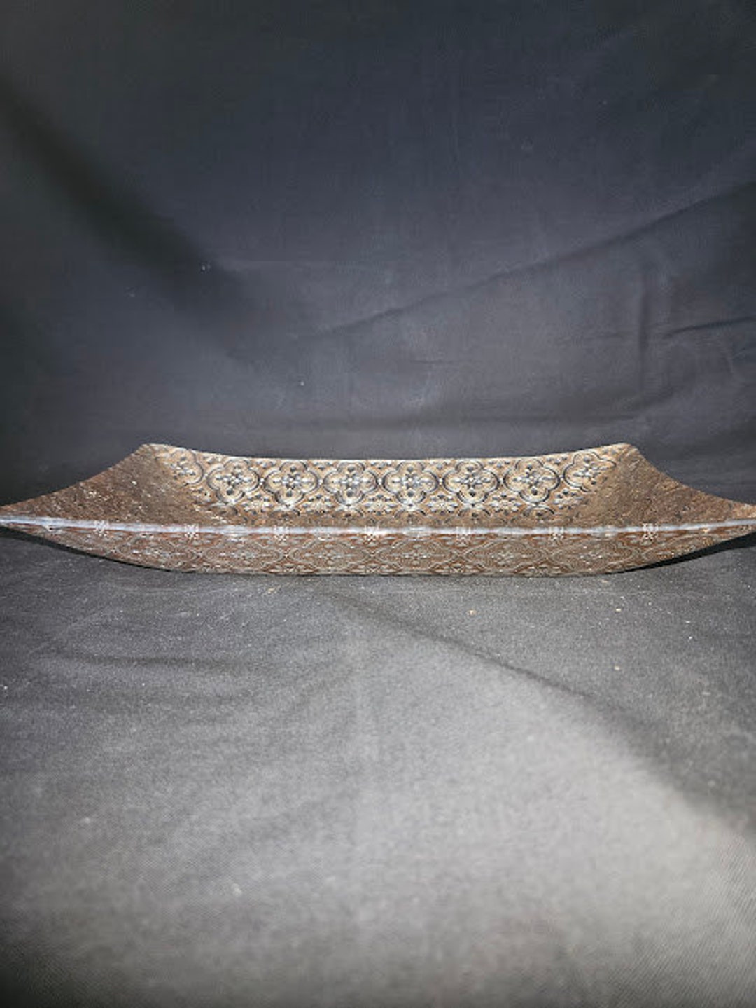 Mid Century Gold Pickle Tray, Pickle Plate, Serving Platter, 24k Gold ...