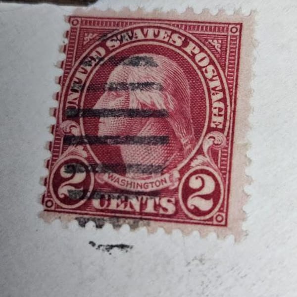 George Washington Red 2 Cent Stamp 1928 - Etsy