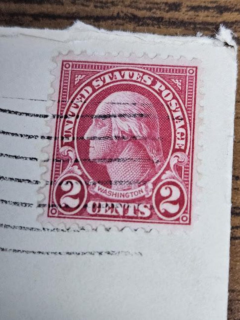 George Washington Red 2 Cent Stamp 1935 - Etsy