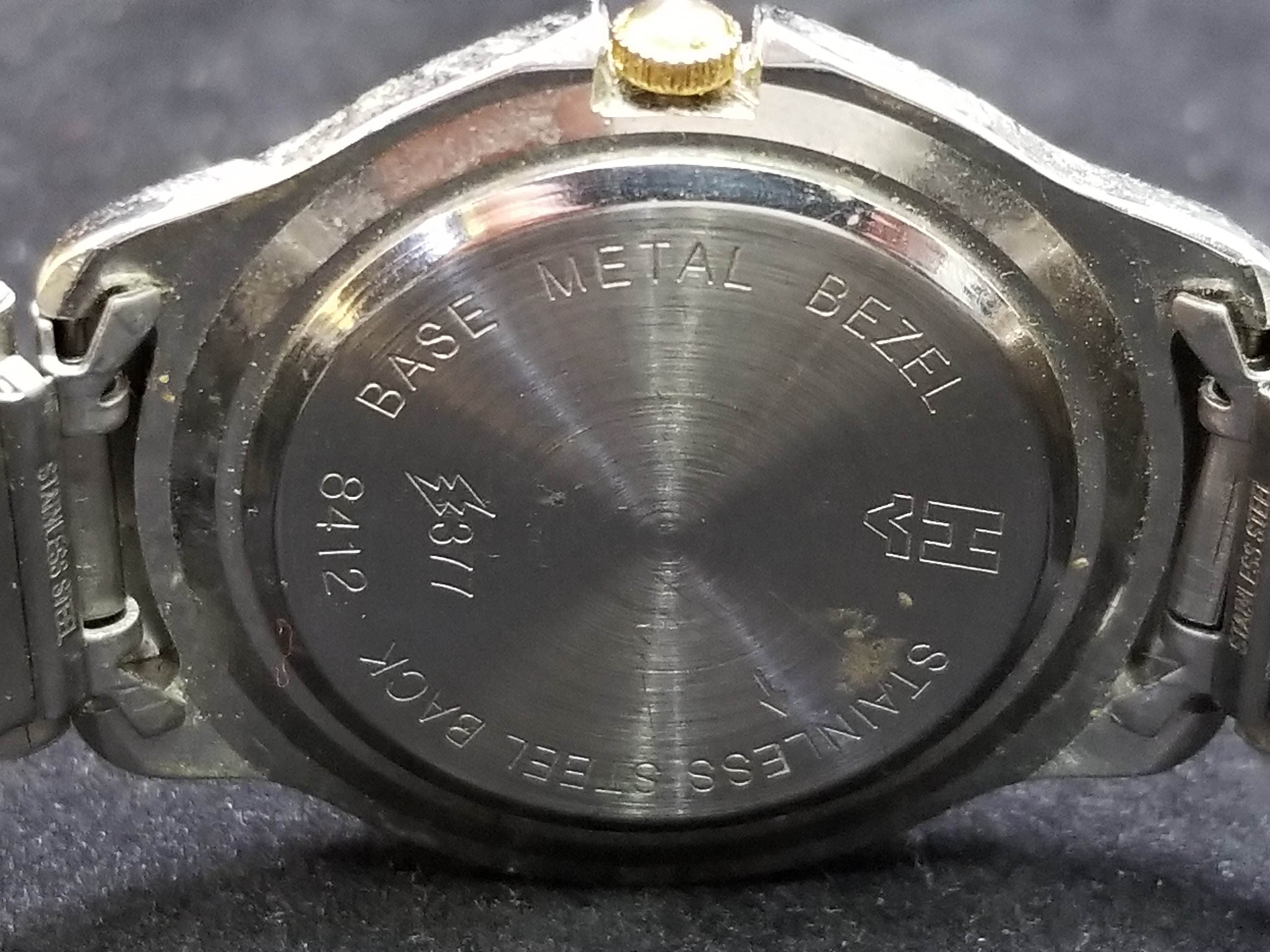Vintage Mens Helbros Watch - Black Face Silver Band - Etsy
