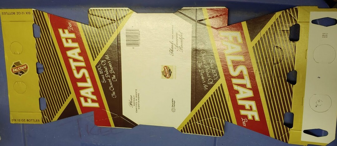 Vintage Falstaff Beer Cartons - Never Folded - Etsy