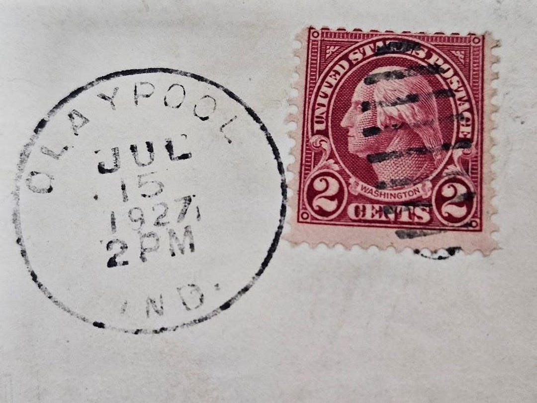 George Washington Red 2 Cent Stamp 1927 - Etsy
