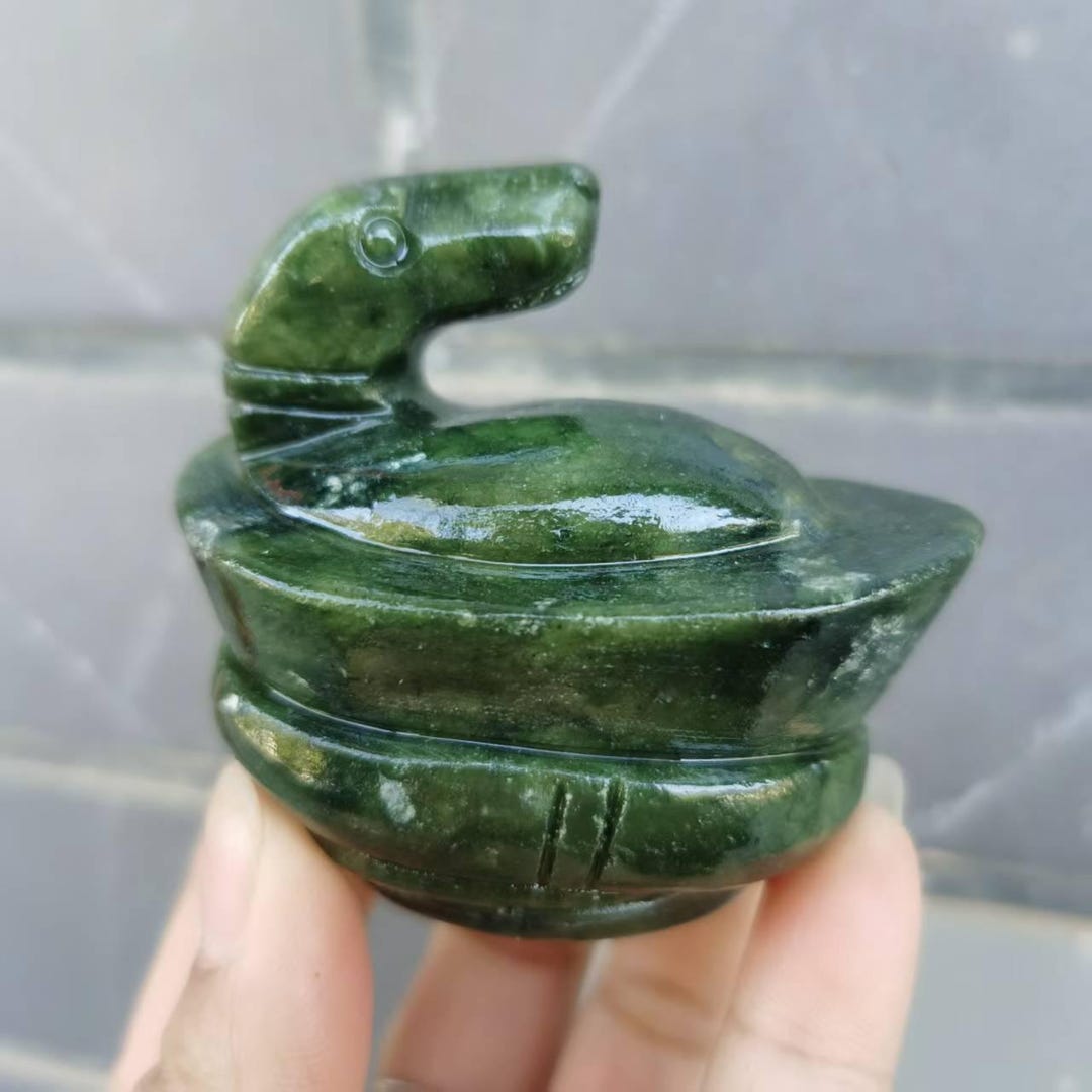 Natural Jade Snake Statues Home Decor Feng Shui,zodiac Snake Figurines ...