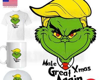 Grinch With Trump - Etsy