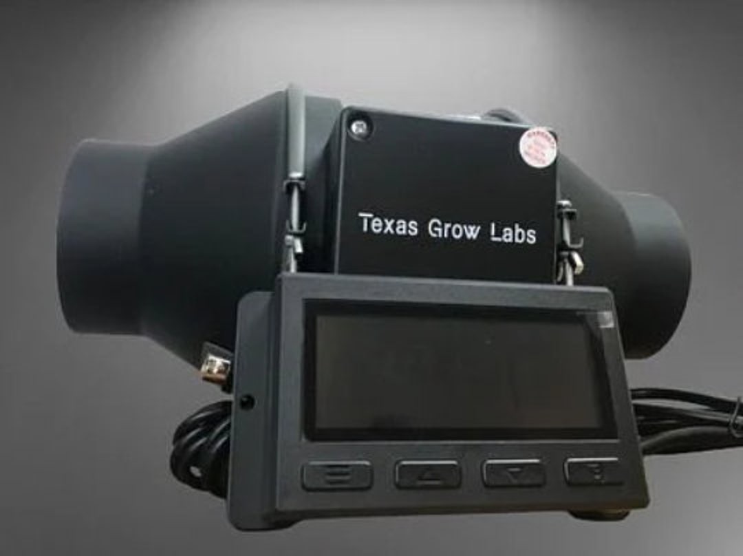 Texasgrowlabs 4 Inch Inline Duct Fan With Temp Controller, Exhaust Fan ...