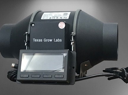 Texasgrowlabs 4 Inch Inline Duct Fan With Temp Controller, Exhaust Fan ...