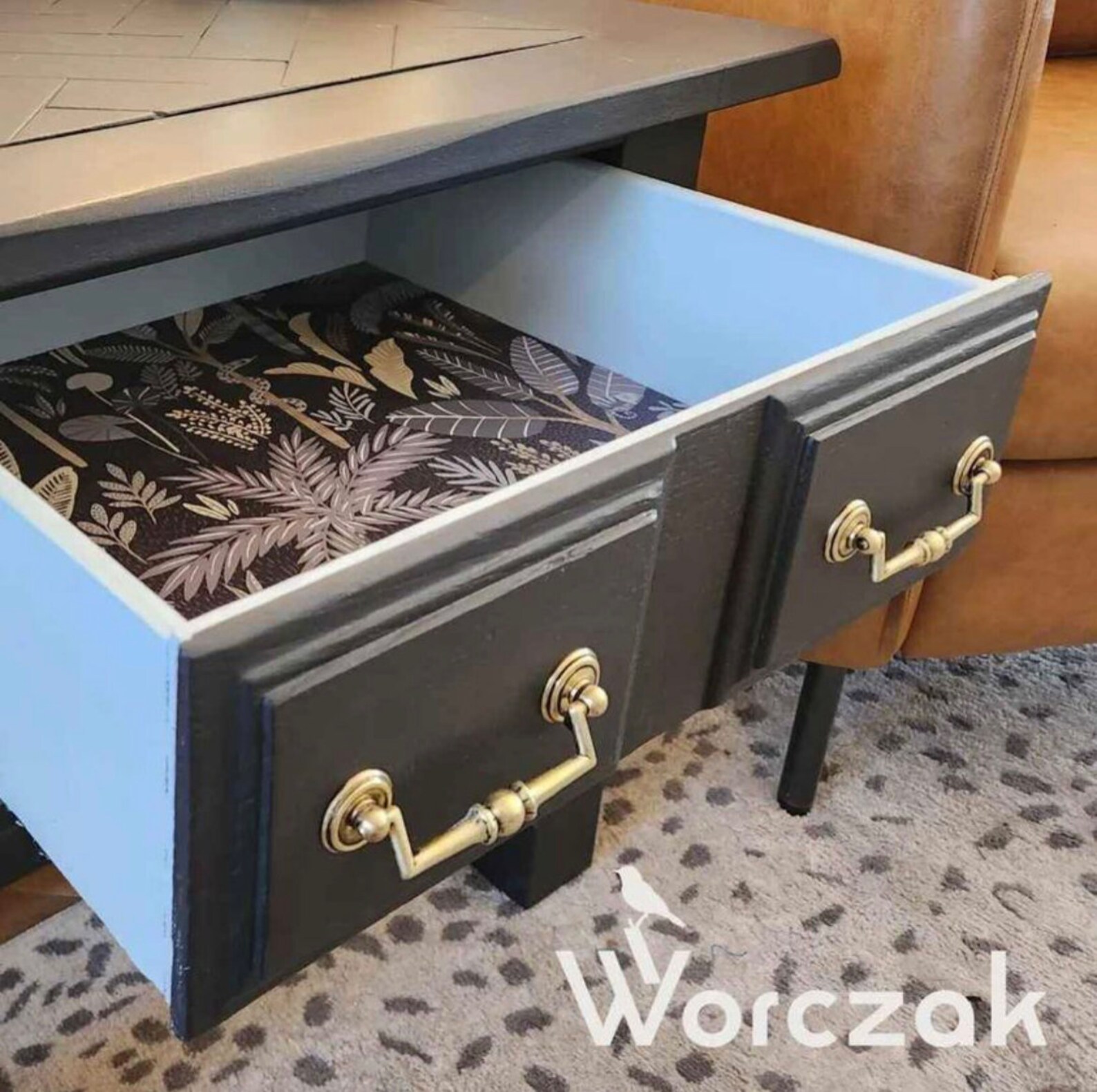 Refinished End Table With Drawer - Etsy