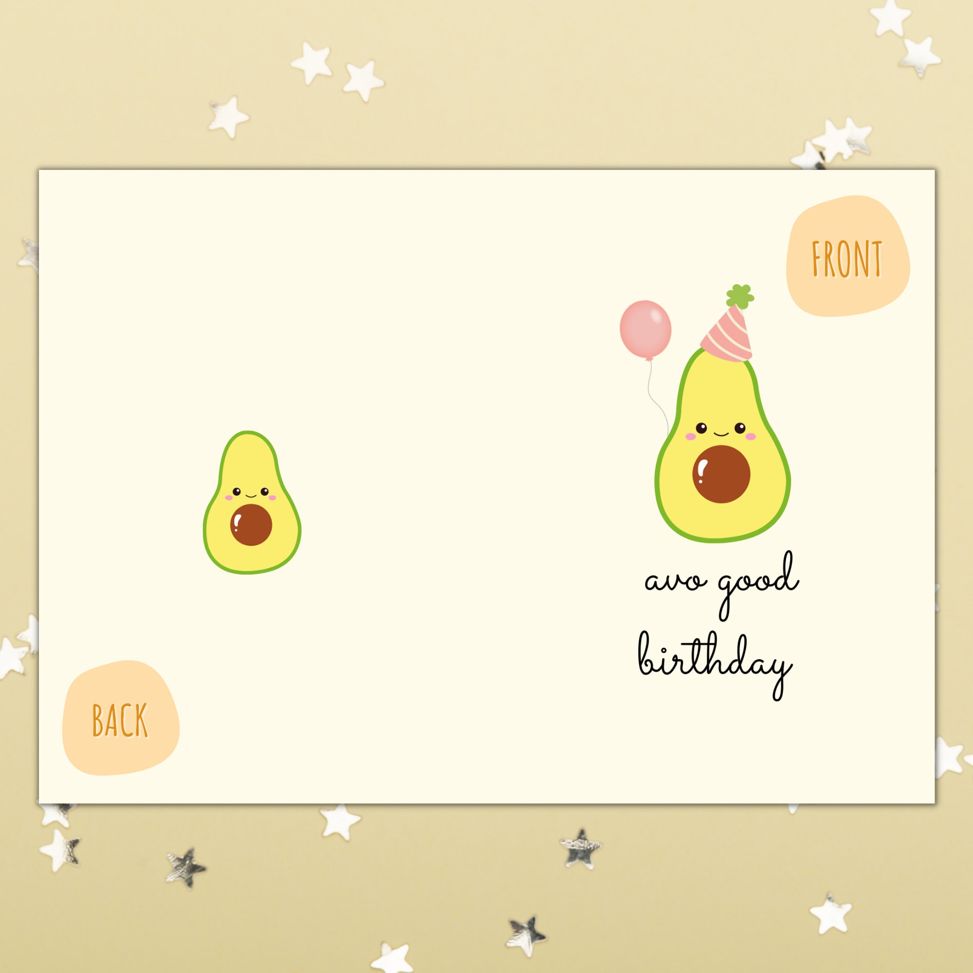Avo Good Birthday Printable Birthday Card, Downloadable Card, Happy ...