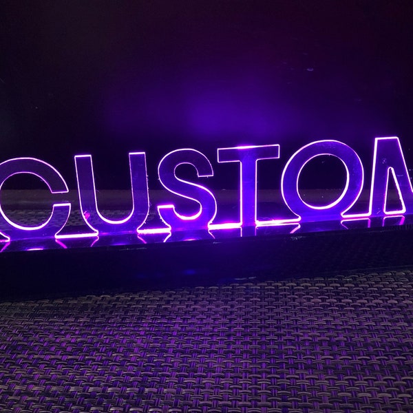 Led Sign Custom Desk - Etsy