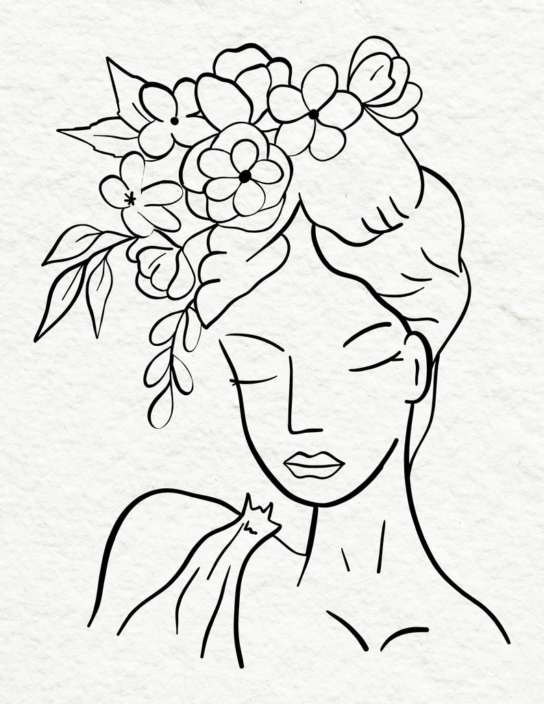 Printable Women Portraits - Etsy