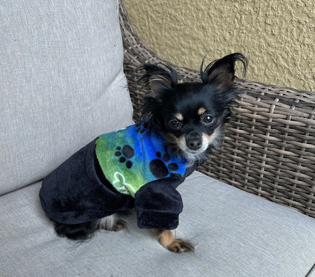 Dog Black Sweater/dog Sweater/ Paws Sweater/paw Dog Sweater/warm Dog ...