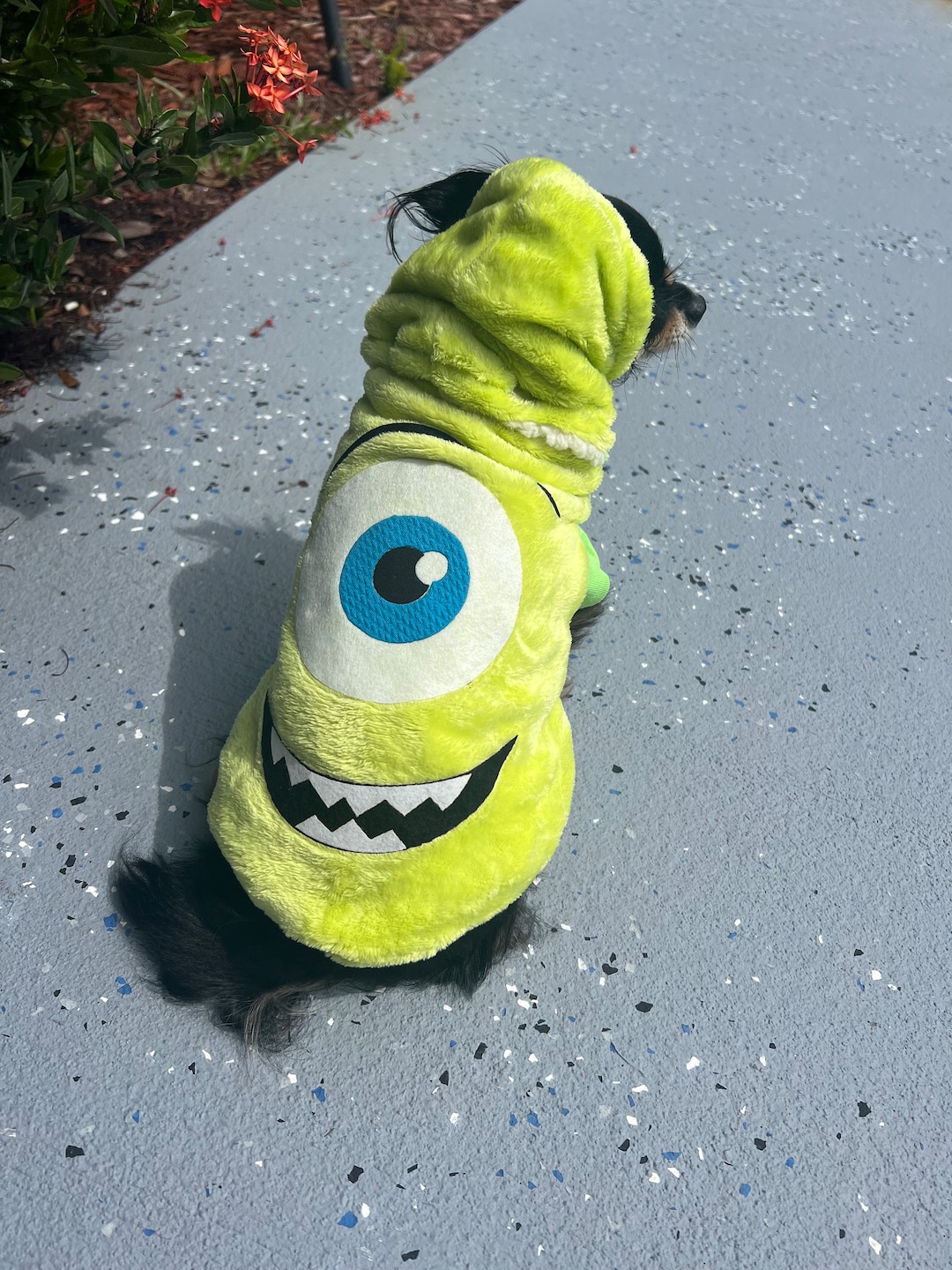 Mike Wazowski Dog Hoodie: Monster Inc Inspired Pet Sweater - Etsy