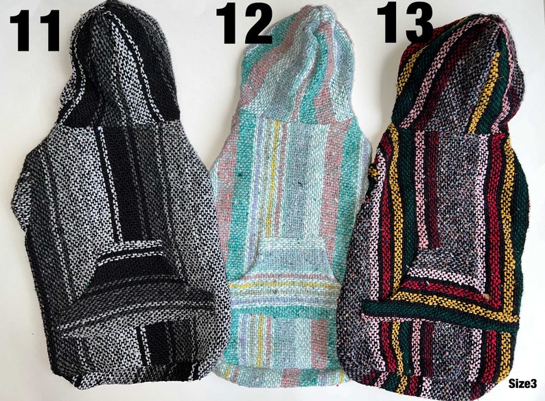 Baja Dog Poncho SIZE 3-mexican Dog Hoodie-mexican Poncho dog - Etsy