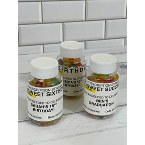 Personalized Candy Filled Prescription Bottle, Candy Chill Pills Gift, Custom RX Candy Gift, DIY ...