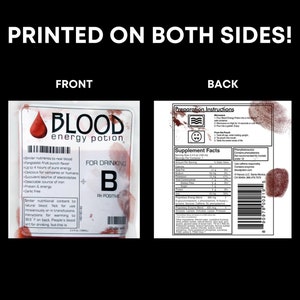 Blood Energy Drink Flask, I.V. Bag Drink Pouch, Blood Bag Drink Cups ...