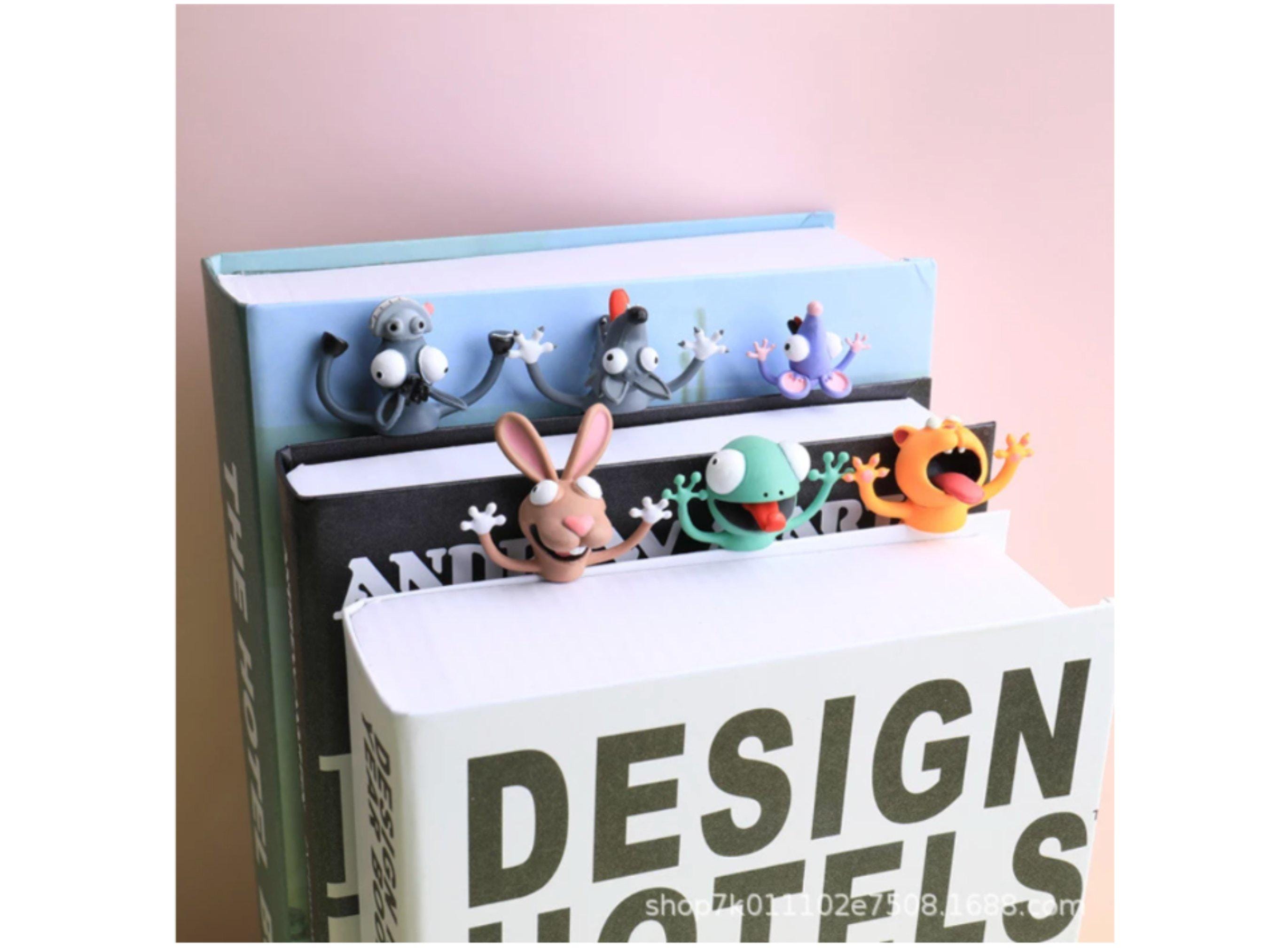 3D Cartoon Animal Bookmarks, 3D Wacky Animal Bookmarks, Funny Animal ...