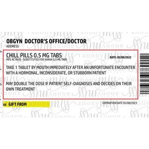 Personalized Prescription Candy Jar Label, Candy Chill Pills Birthday ...