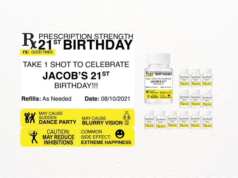 Personalized Prescription Candy Jar, Candy Chill Pills, RX Candy ...