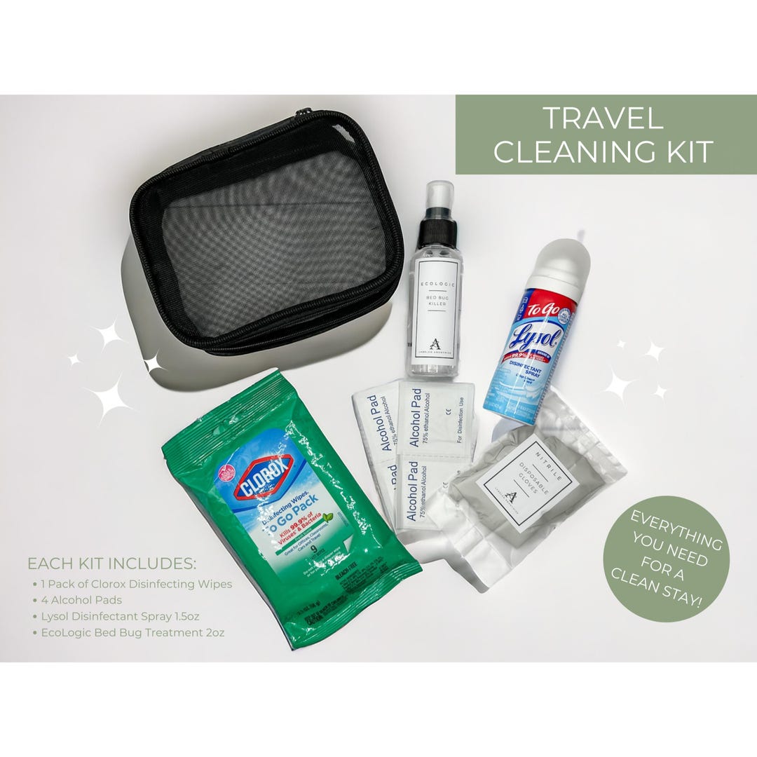 Travel Cleaning Kit, Hotel Room Cleaning Kit, Travel Size Cleaning ...
