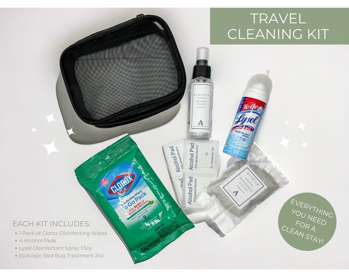 Travel Cleaning Kit, Hotel Room Cleaning Kit, Travel Size Cleaning Kit ...