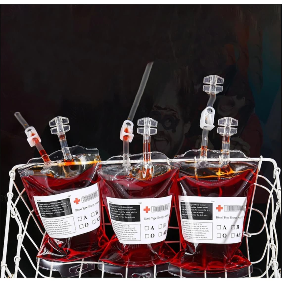 I.V. Bag Drink Pouch Blood Bag Drink Cups Labels DIY - Etsy