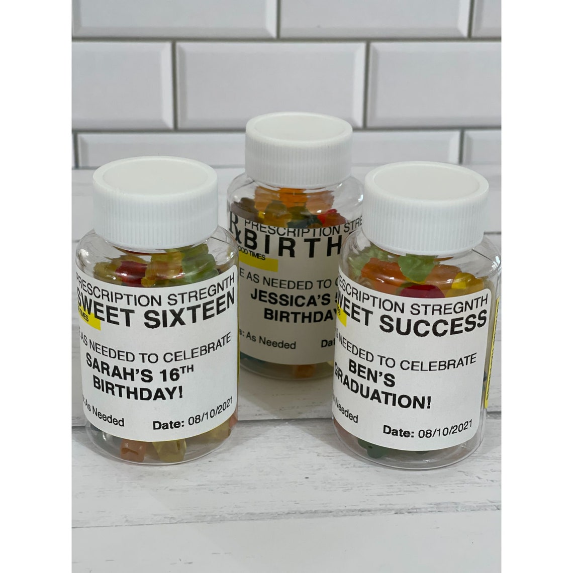 Personalized Candy Filled Prescription Bottle, Candy Chill Pills Gift, Custom RX Candy Gift, DIY ...