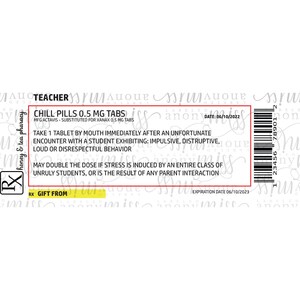 Personalized Prescription Candy Jar Label Candy Chill Pills - Etsy