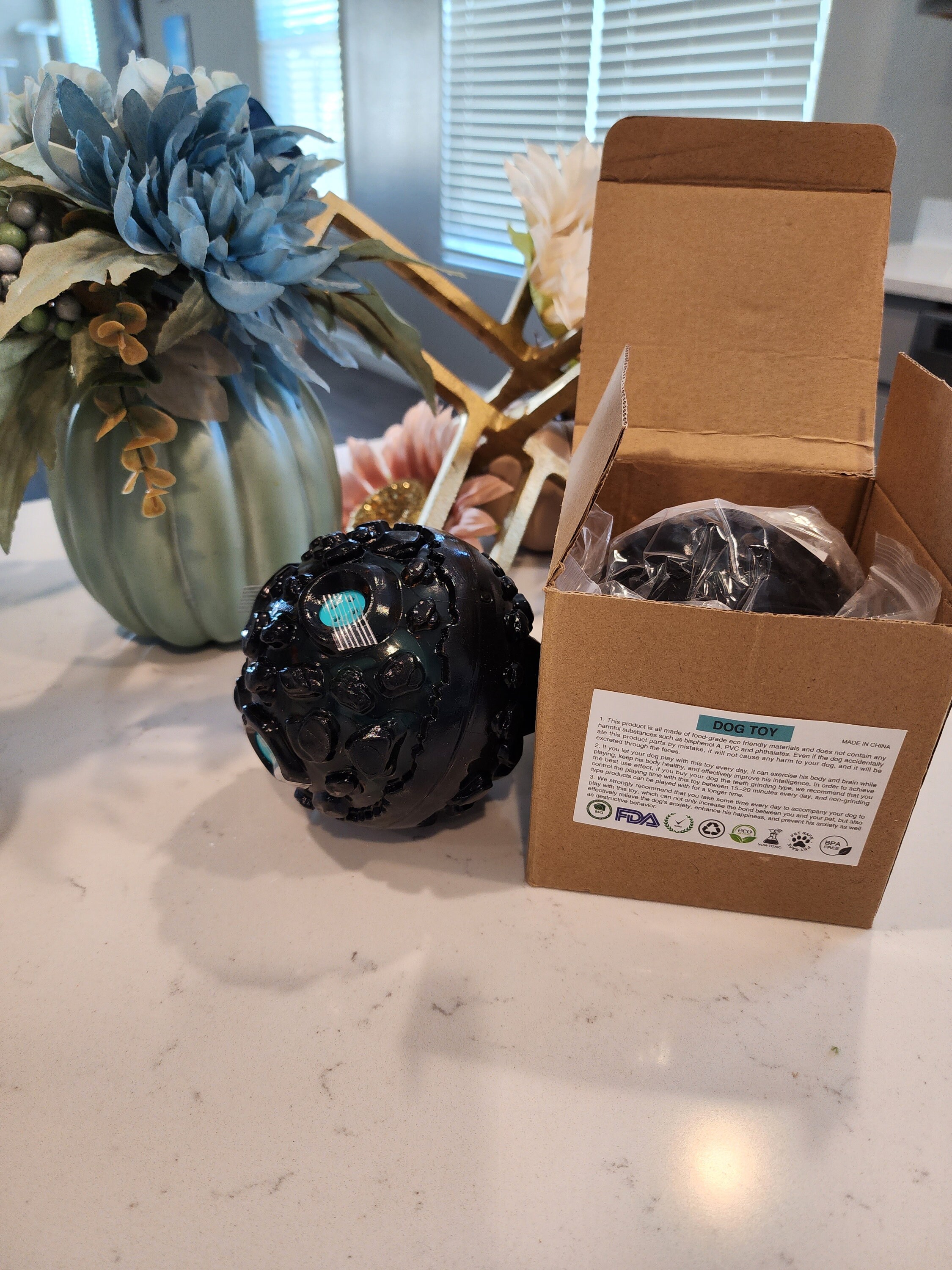 Large Dog Ball, Googly Sounds, Rubber Chewing, Interactive Ball - Etsy