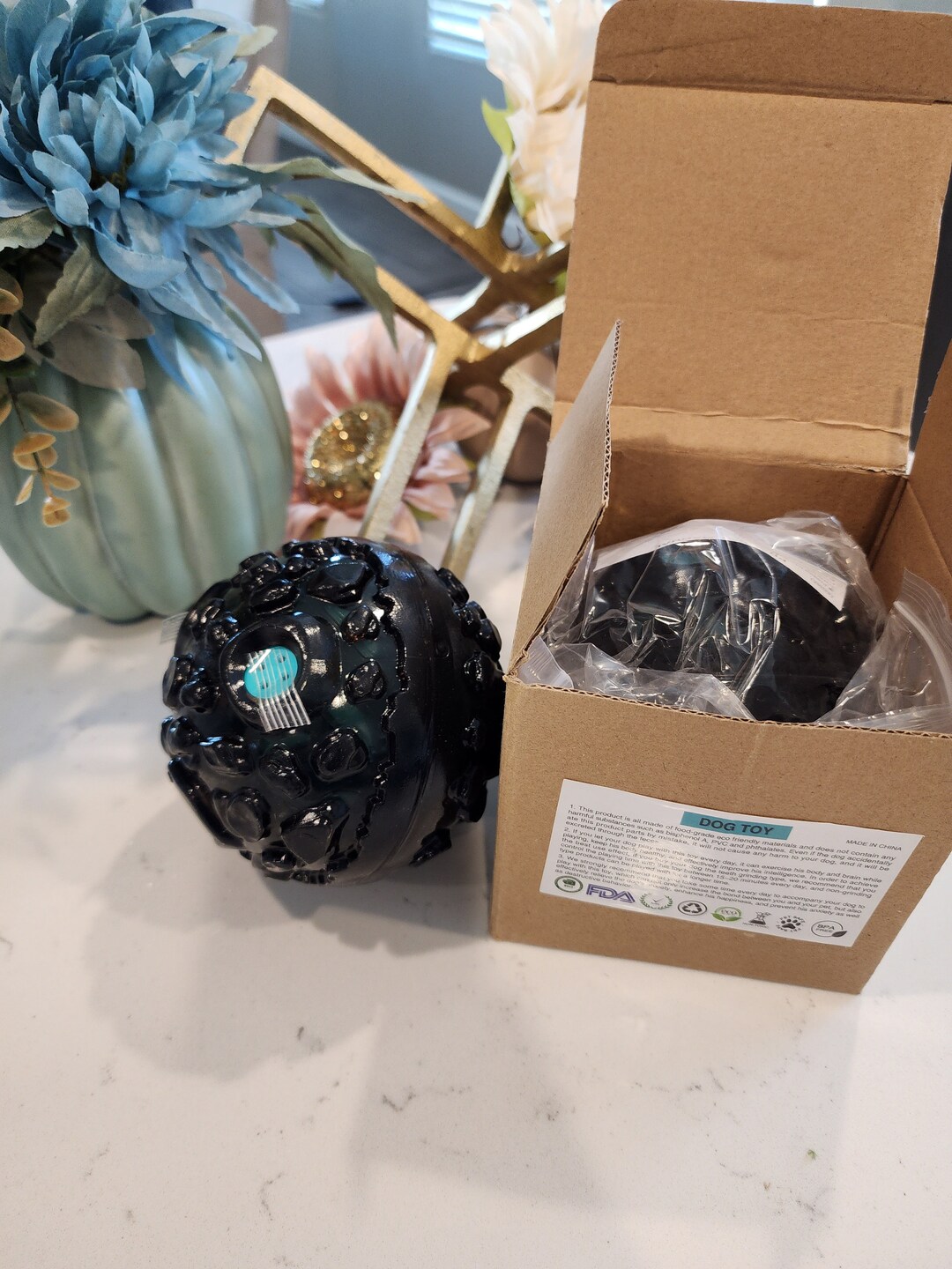 Large Dog Ball, Googly Sounds, Rubber Chewing, Interactive Ball - Etsy