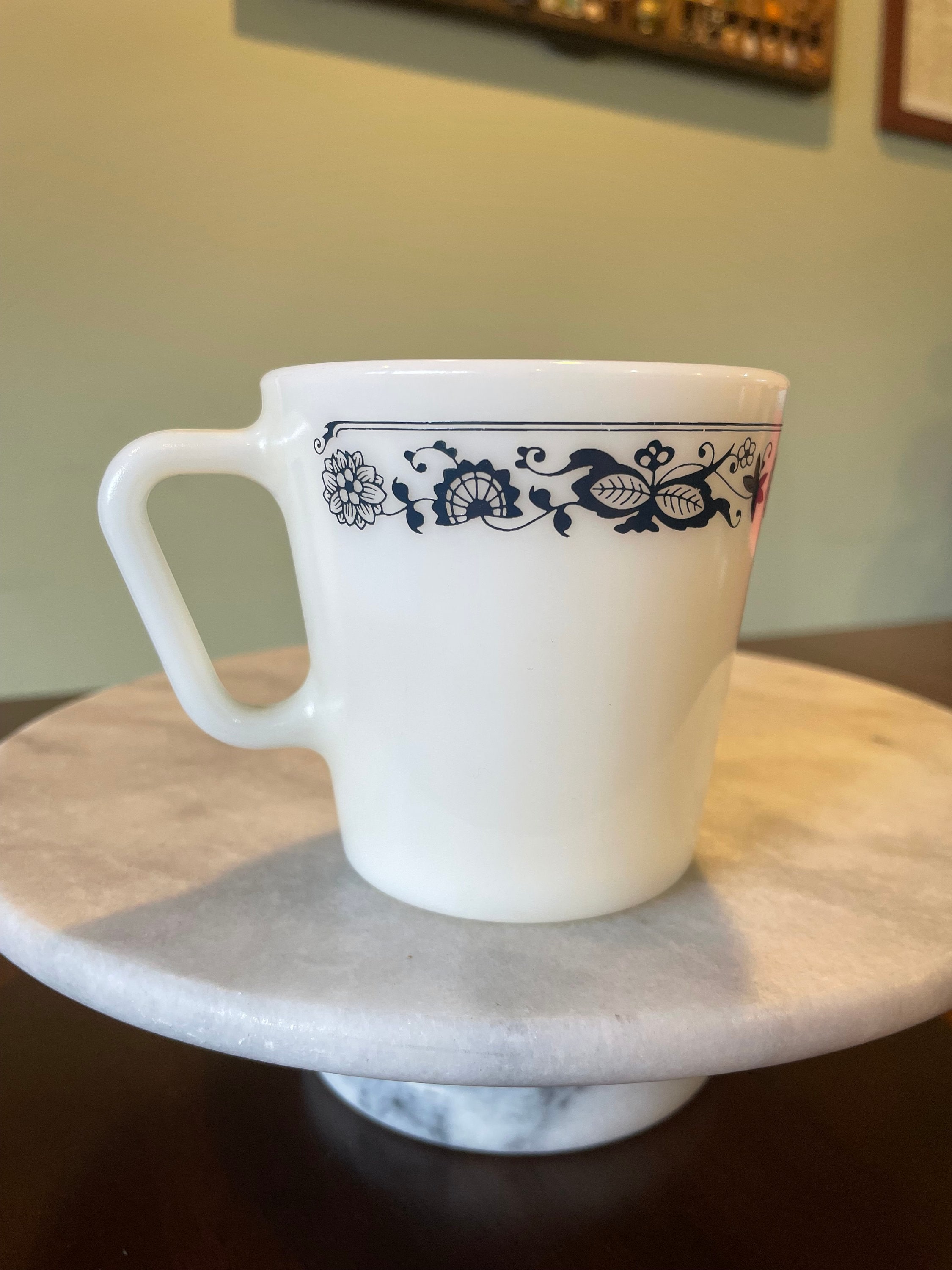 Vintage Pyrex Old Town Blue Mug 1410 - Etsy
