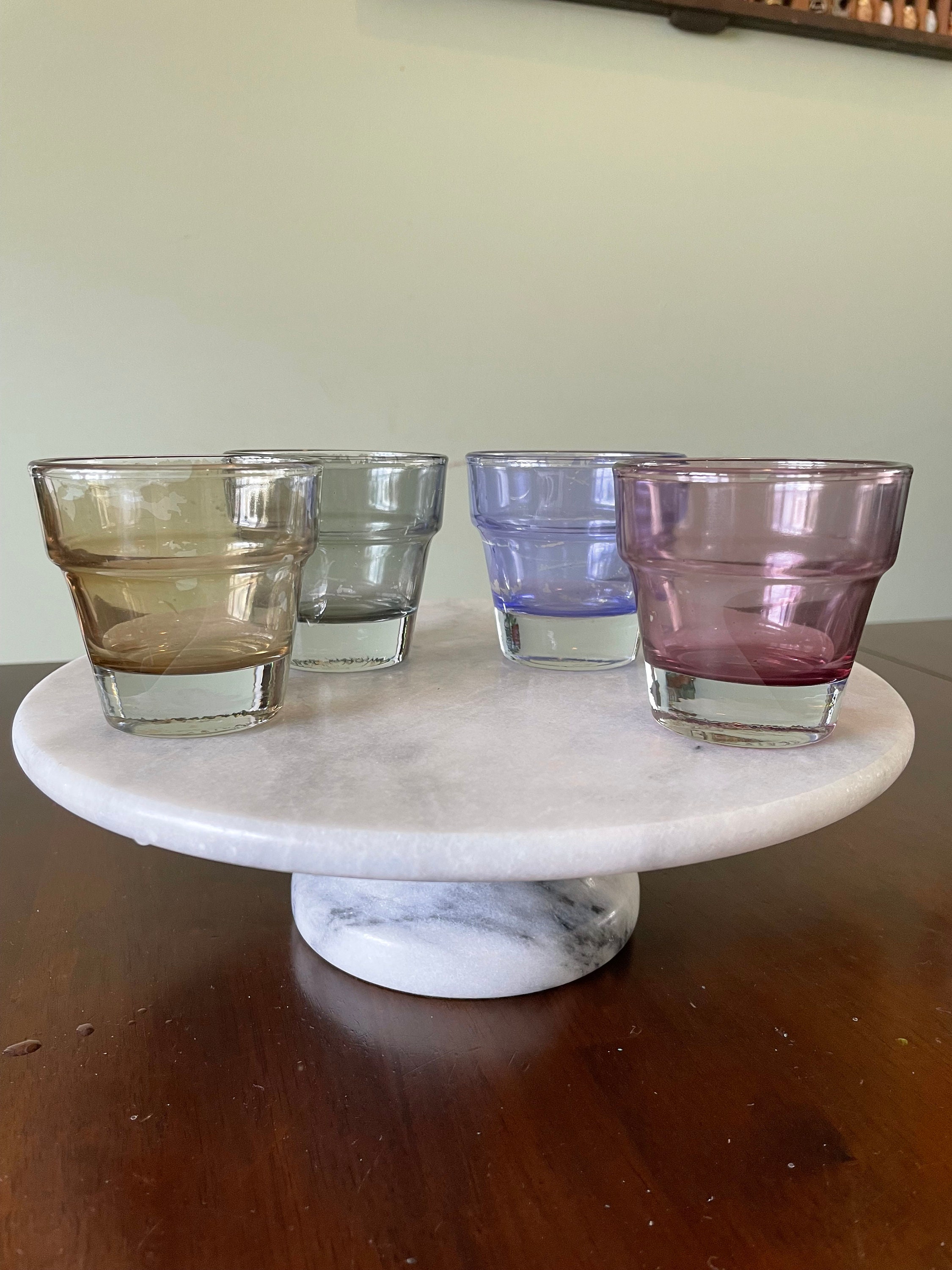 Set of 4 Multi-colored Glasses - Etsy