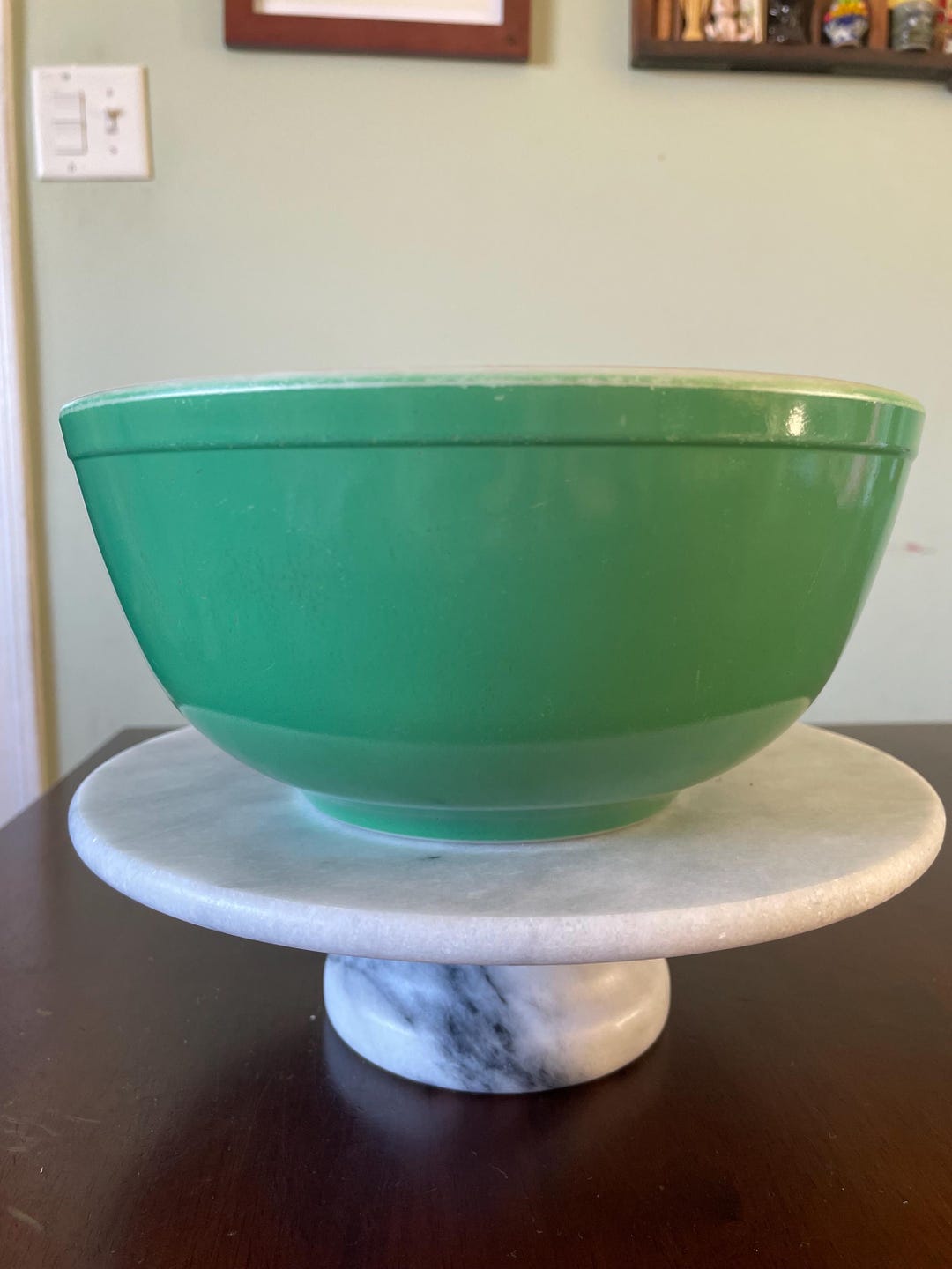 Beautiful Vintage Green Pyrex Mixing Bowl - No Number - Etsy