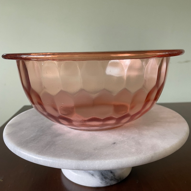 Vintage Pink Bowl - Etsy