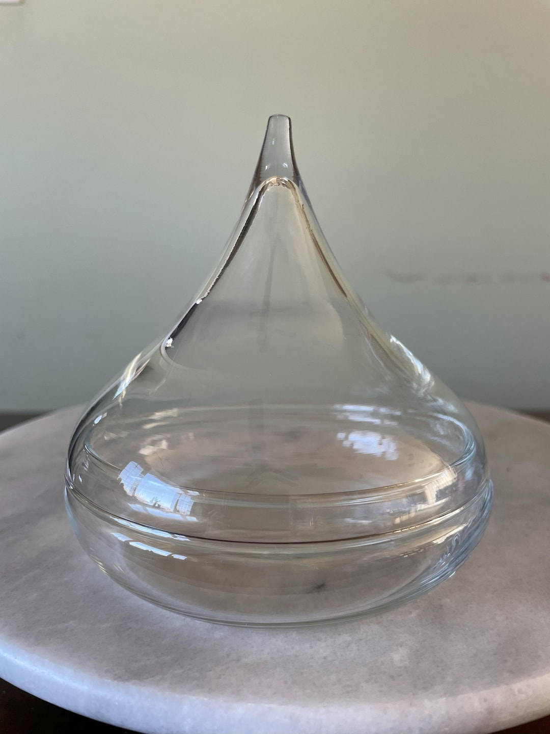 Delicate Clear Glass Hershey Kiss / Tear Drop Candy Dish - Etsy