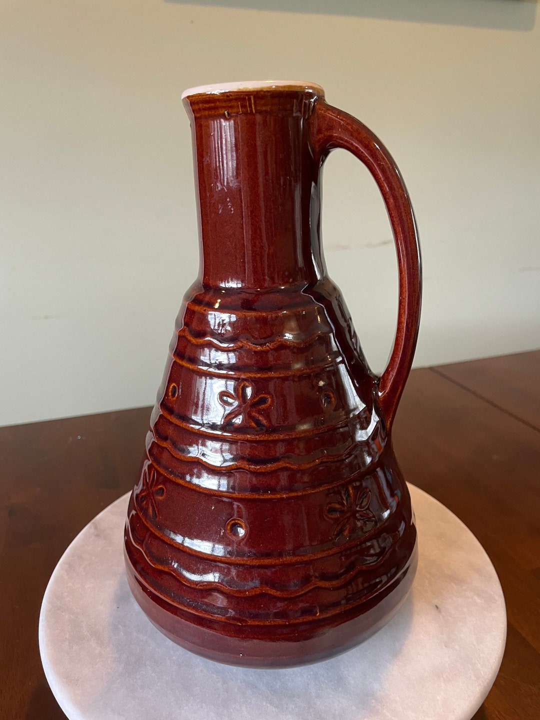 Vintage Marcrest Oven Proof Stoneware Pitcher - Etsy