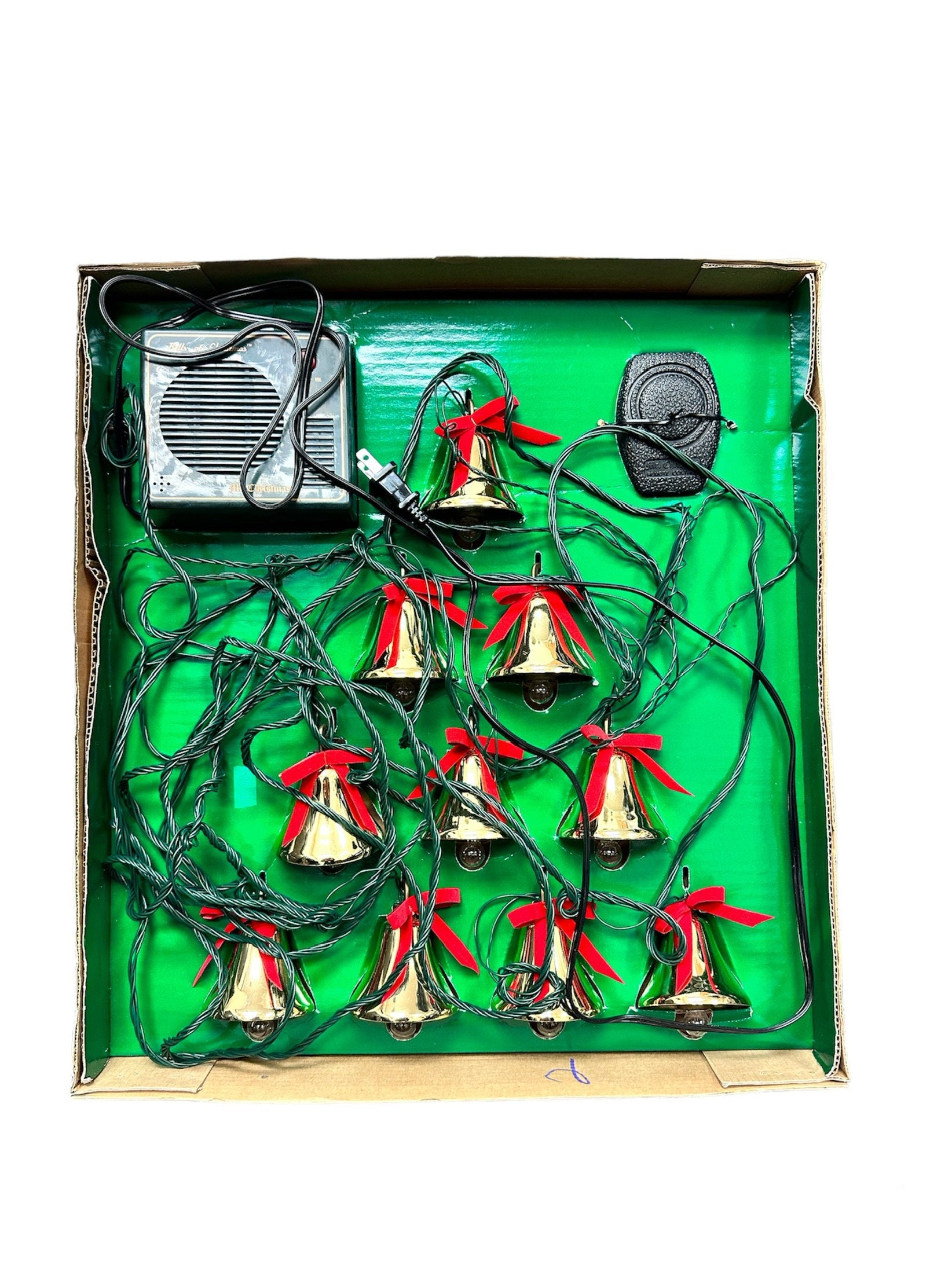 Vintage Mr. Christmas Bells of Christmas 10 Lighted Musical Bells 21 ...