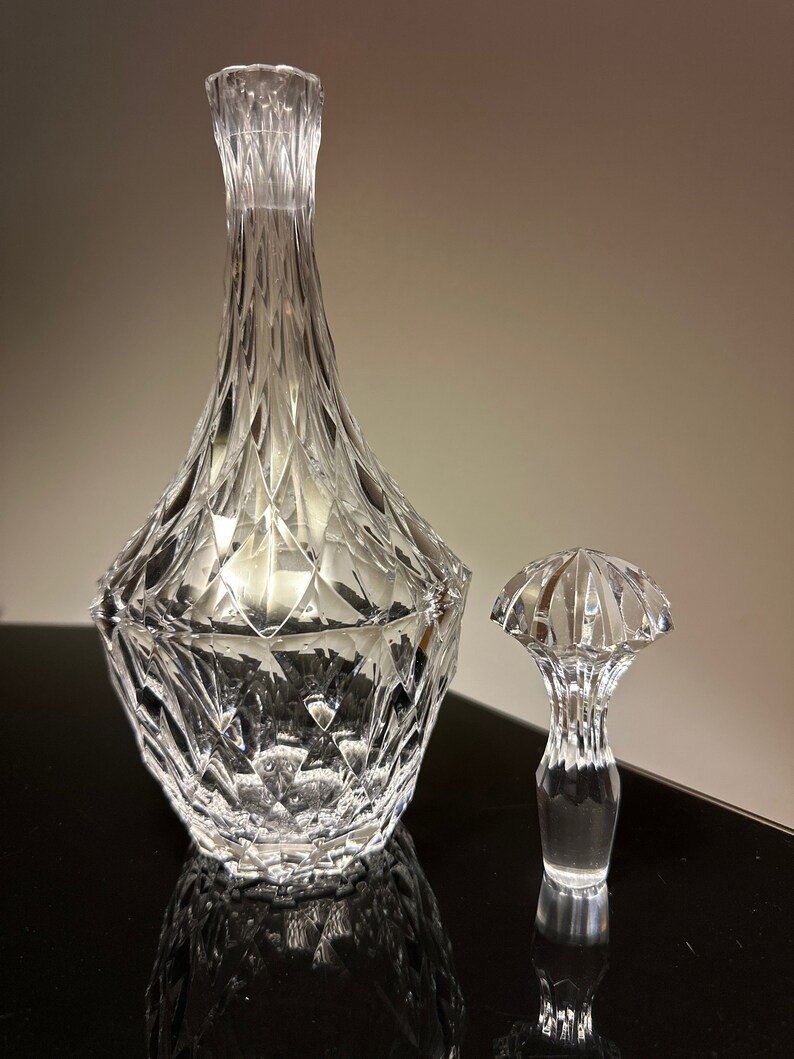 Vintage 1937 Crystal Decanter Art Deco Barware for Orrefors by Artist ...