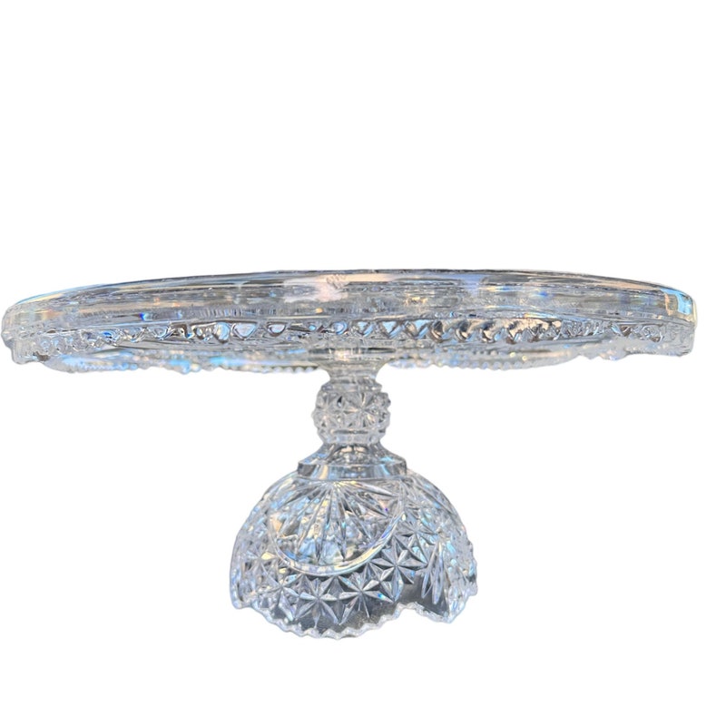 Crystal Cake Stand - Etsy