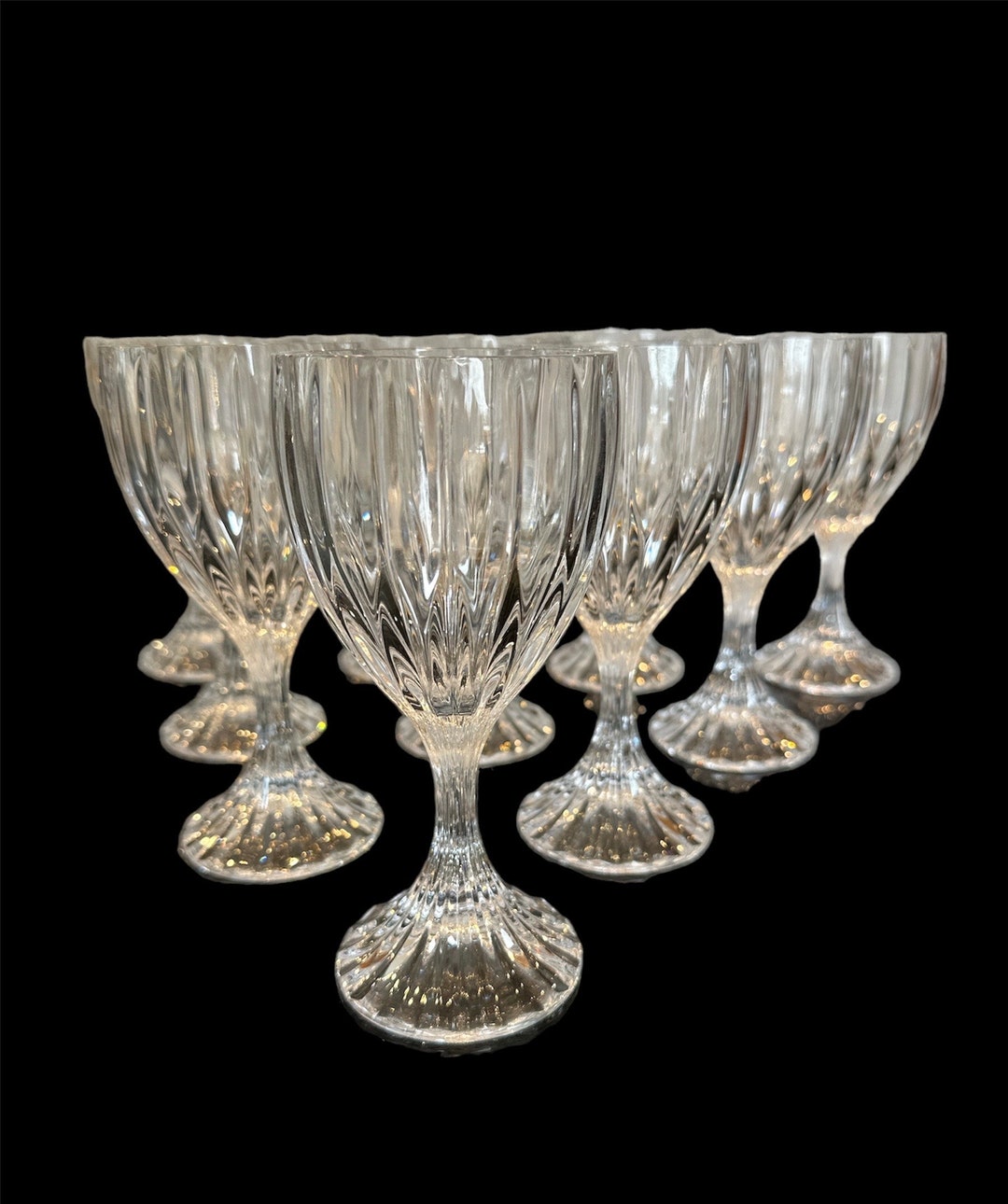 Park Lane by Mikasa Crystal Glass Water Goblets Set of 10 - Etsy