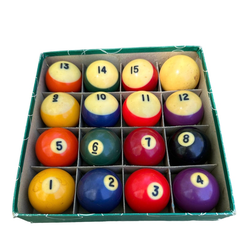 Vintage Pool Balls - Etsy