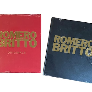 Romero Britto Coffee Table Art Hardcover Book Originals Red and Black ...