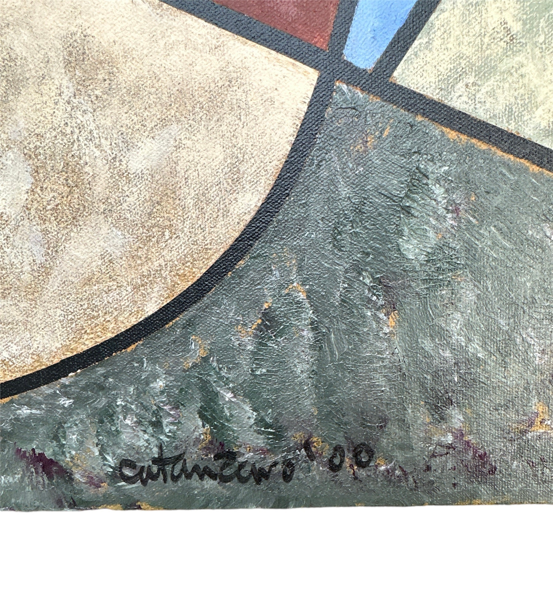 Original Painting Abstract Cubist Joseph Catanzaro 2000 - Etsy