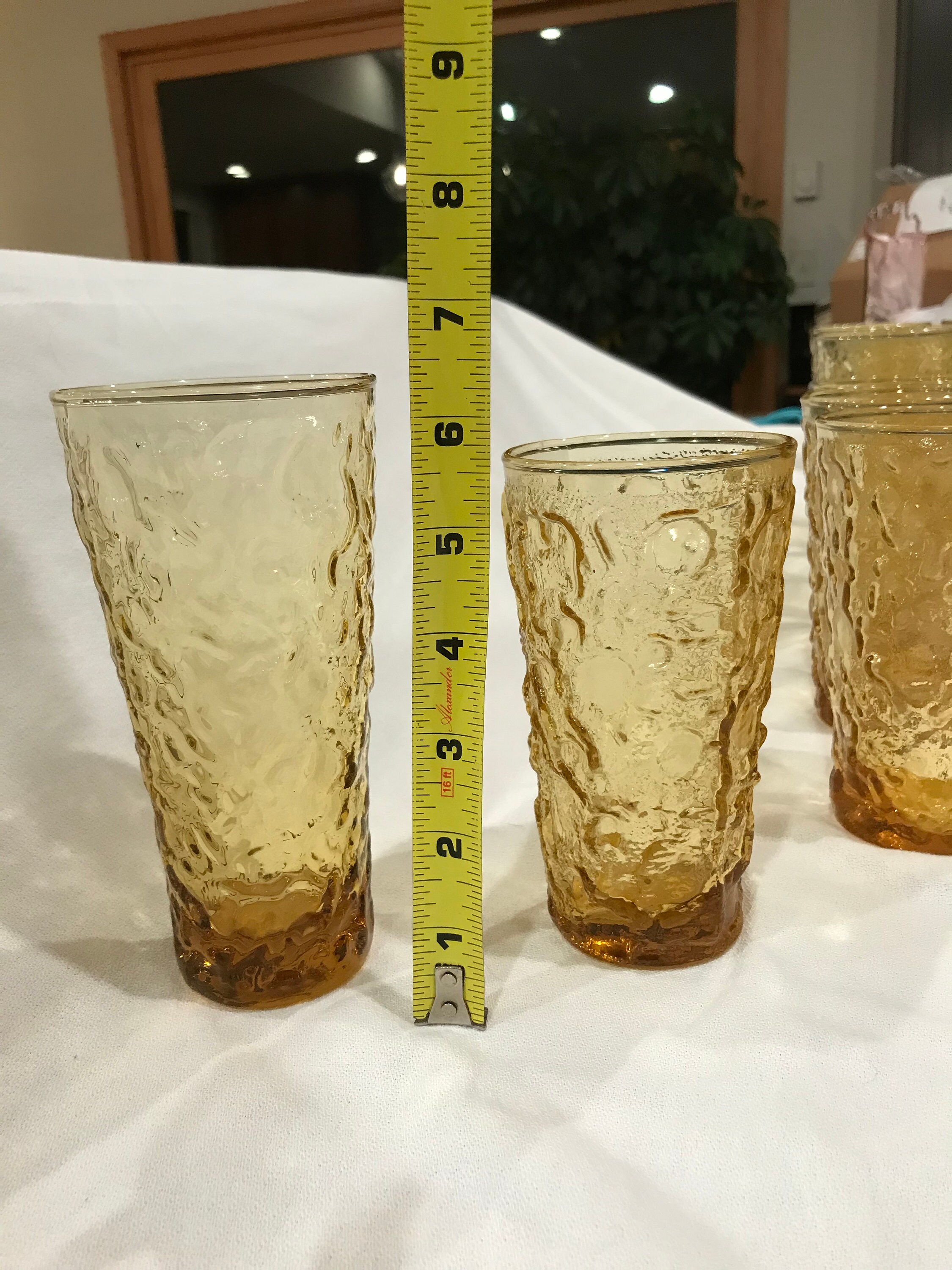 Mid Century Modern Anchor Hocking Crinkle Glass Set of 18 - Etsy