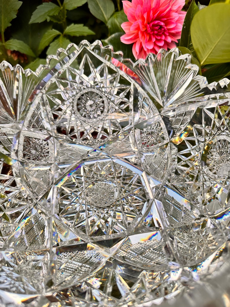 Antique Libbey Glass Company Sultana American Brilliant Period Cut ...